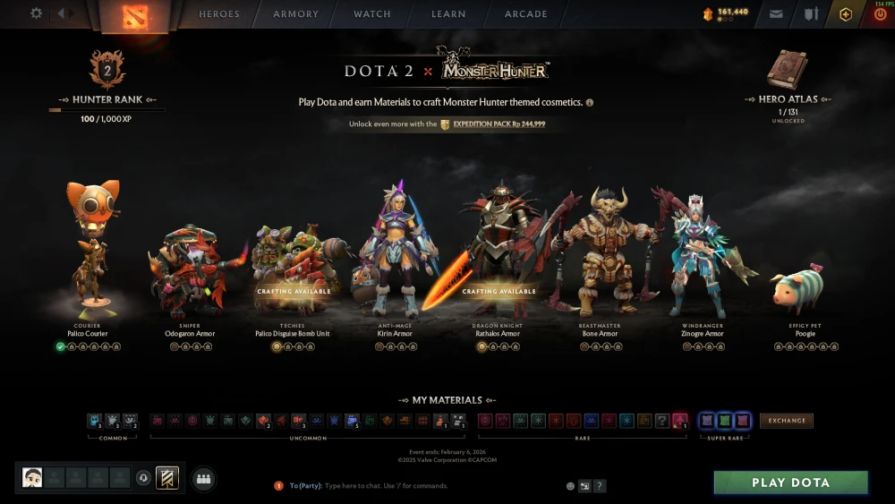 Kolaborasi Legendaris! Dota 2 × Monster Hunter Hadirkan Event Hunt ...